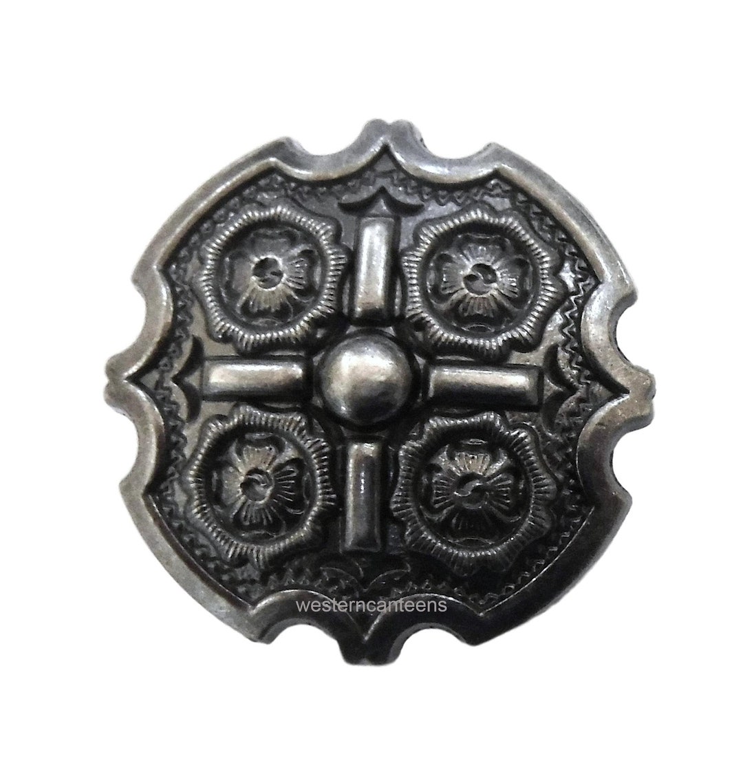 Crown Imperial Concho Antique Silver Concho Size 1 1/2" C195 - Etsy