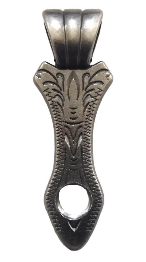 Concho Necklace Pendant Adapter Dark Antique Silver 1 - Etsy