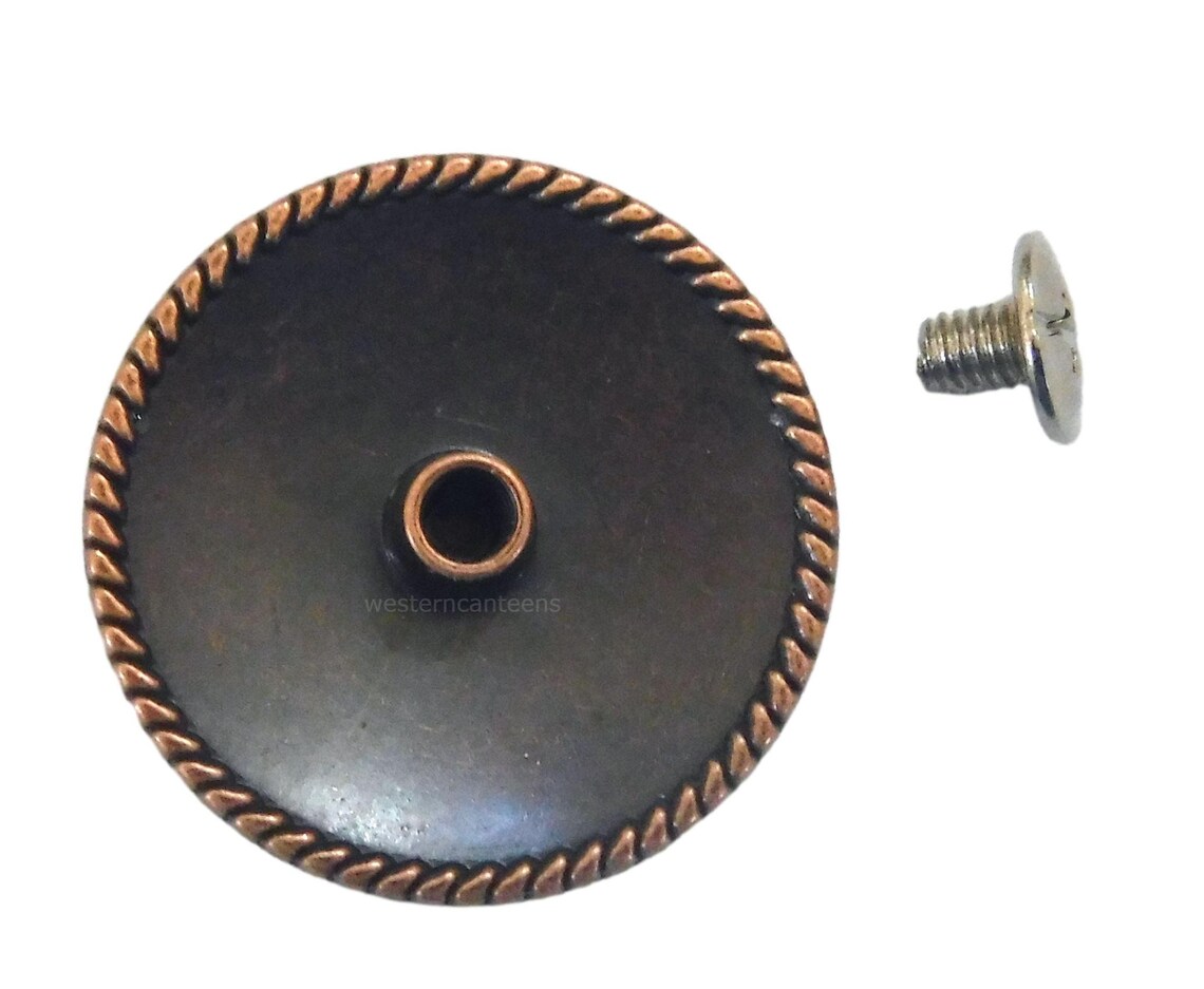 Patina Feather Concho Antique Copper 1 1/4" C204 - Etsy