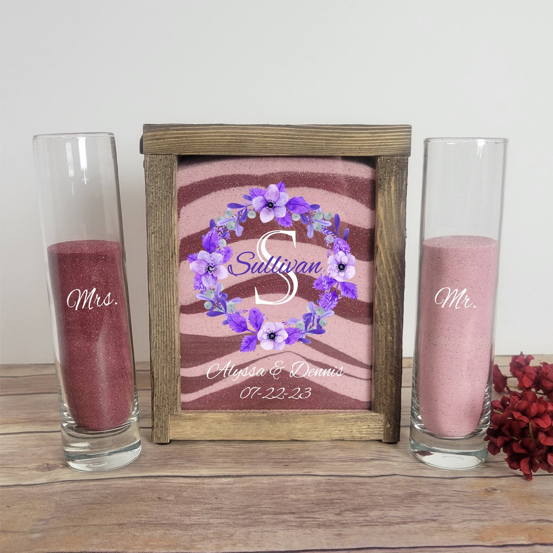 Unity Sand Kit for Wedding Rustic Sand Ceremony Shadow Box - Etsy