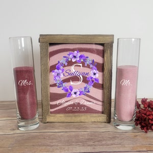 Unity Sand Kit for Wedding, Rustic Sand Ceremony Shadow Box, Wedding ...
