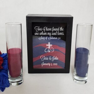 Unity Sand Set for Wedding, Sand Ceremony Shadow Box, Unity Sand Frame ...
