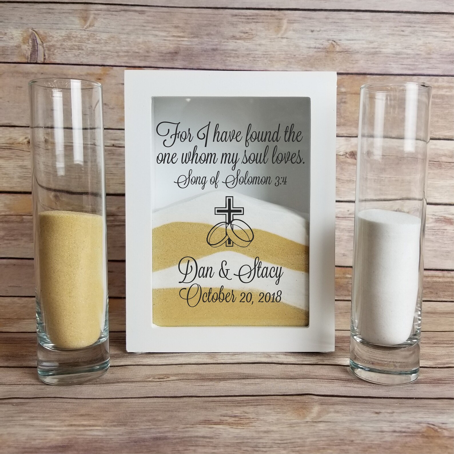 Unity Sand Set for Wedding Sand Ceremony Shadow Box Unity - Etsy