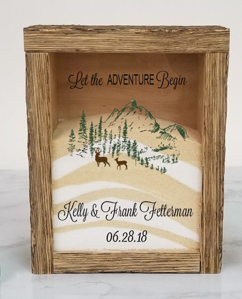 Rustic Unity Sand Ceremony Set Shadow Box Unity Candle - Etsy Canada