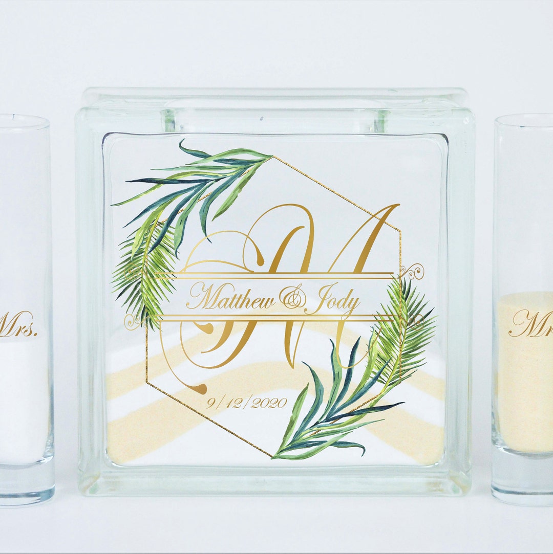 Monogram Unity Sand Set - Wedding Sand Ceremony Set - Unity Sand Set ...