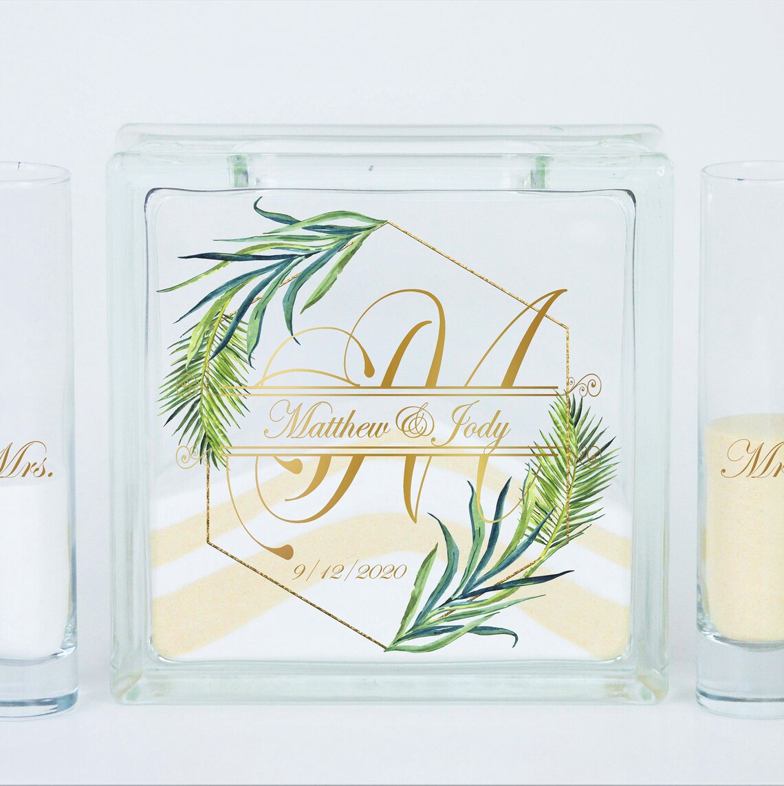 Monogram Unity Sand Set Wedding Sand Ceremony Set Unity - Etsy