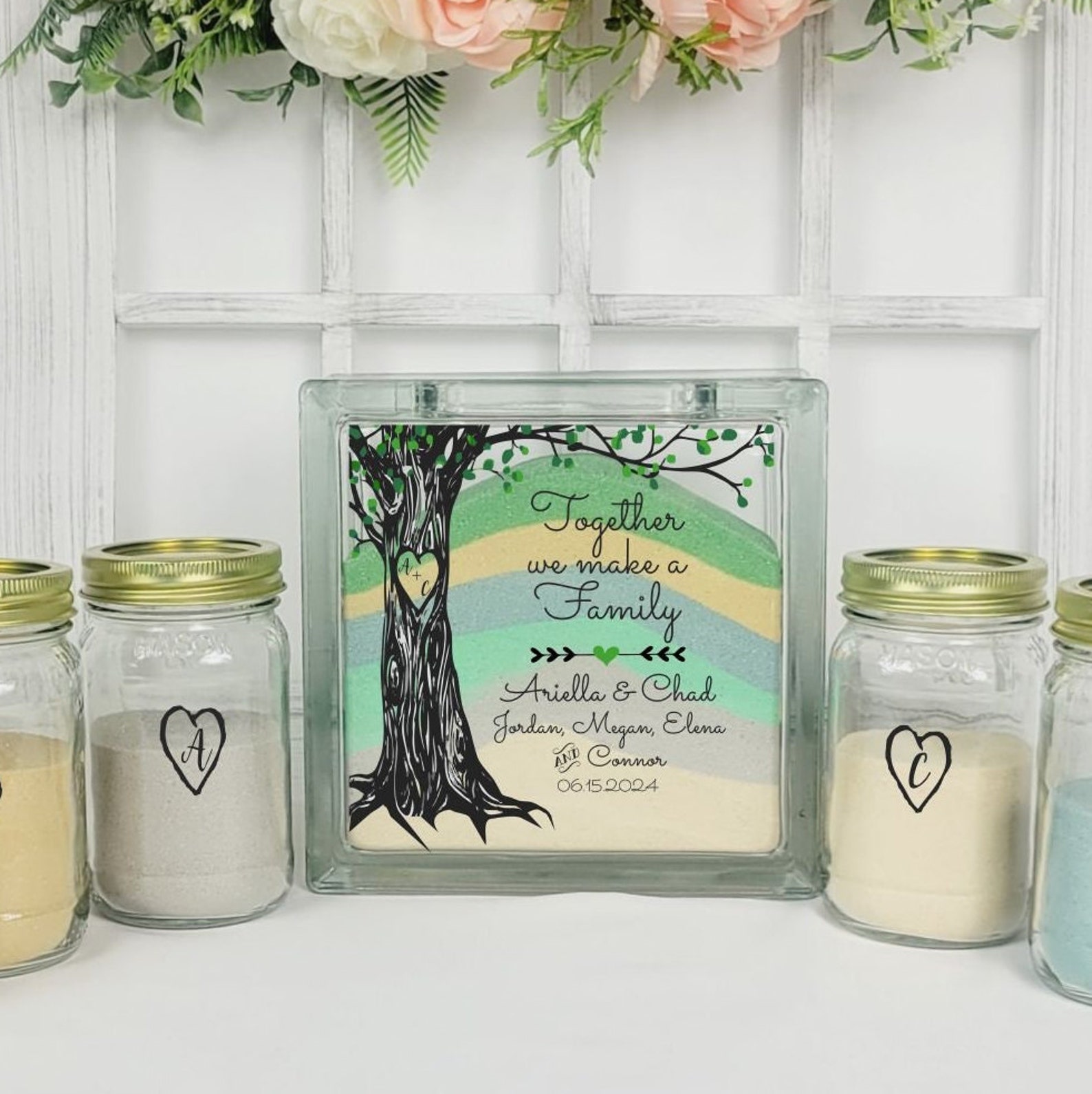 Blended Family Wedding Unity Sand Ceremony Jar With Lid Unity - Etsy