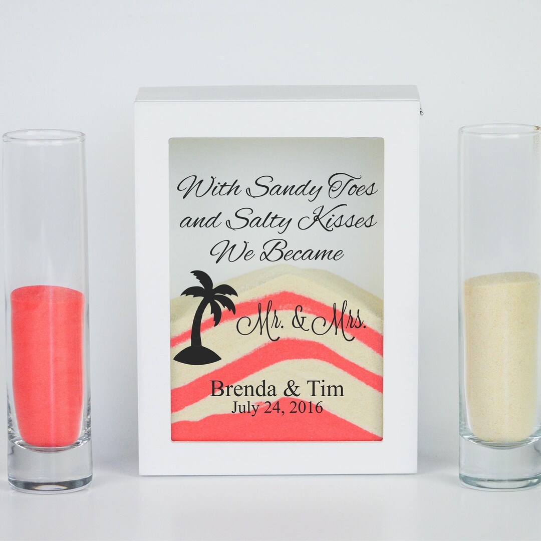 Beach Wedding Sand Ceremony Set, Destination Wedding Tropical Sand ...