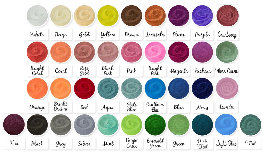 Colored Sand Sand for Unity Sand Set Wedding Sand Wedding Centerpiece ...