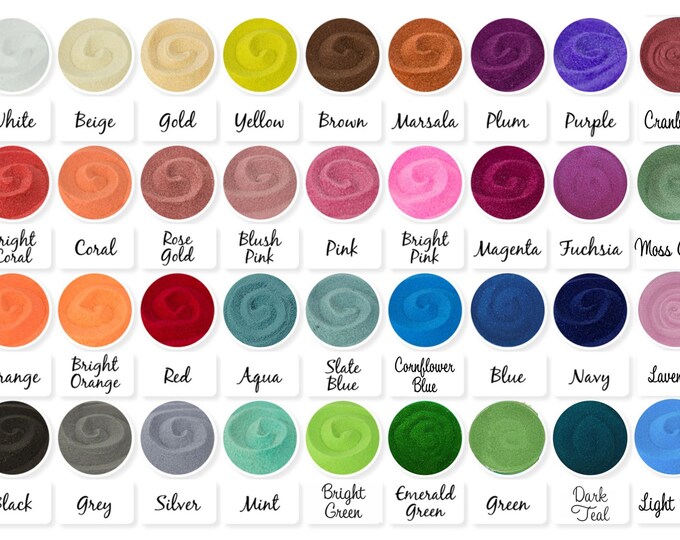 Colored Sand Various Sizes Available 150 Colors Available for Unity ...