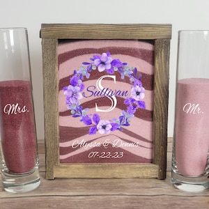 Unity Sand Kit for Wedding, Rustic Sand Ceremony Shadow Box, Wedding ...