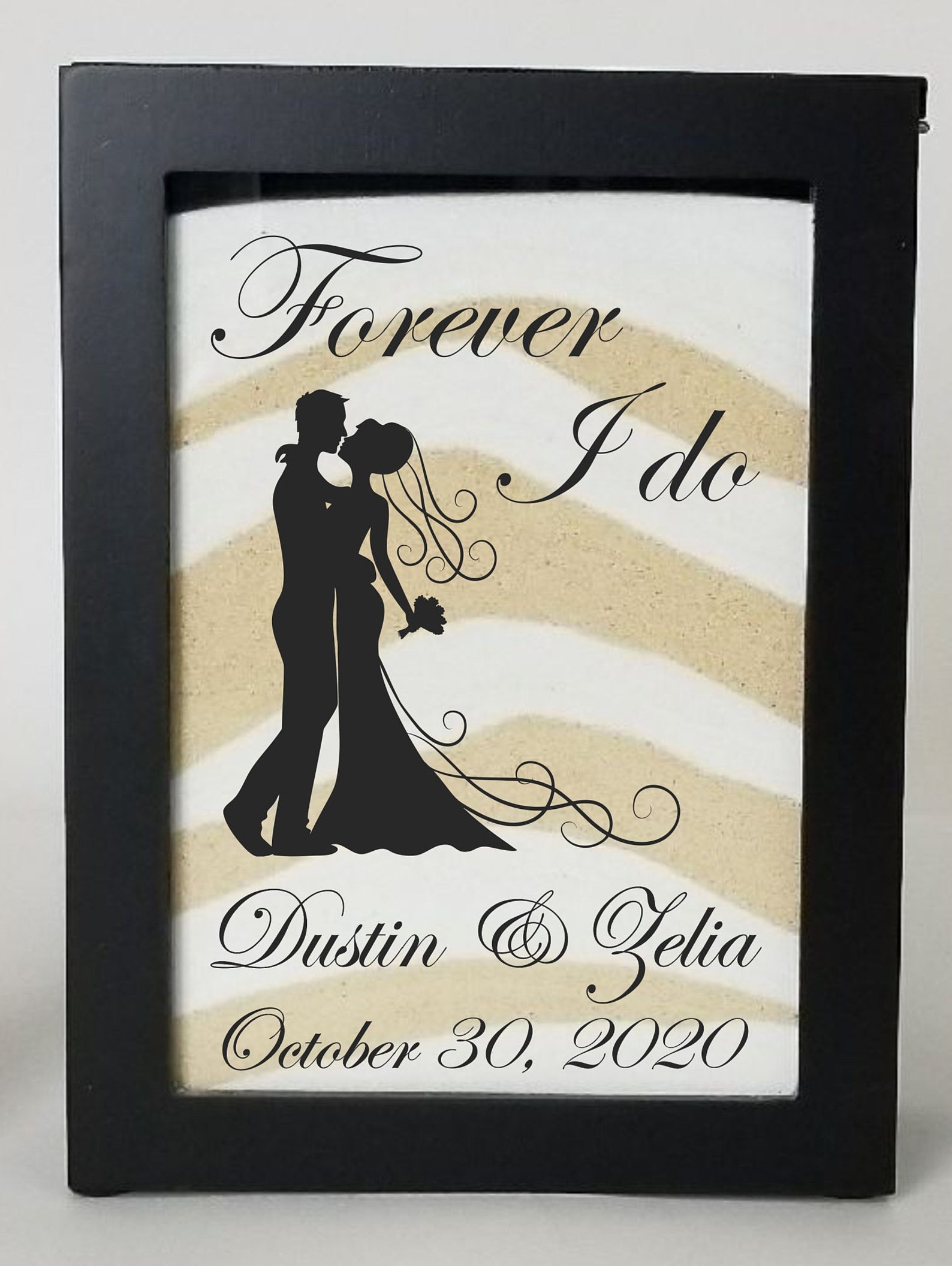 Personalized Wedding Sand Ceremony Shadow Box or Set Unity | Etsy