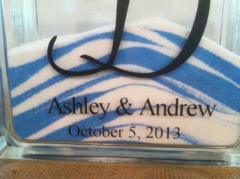 Monogram Unity Sand Set Wedding Sand Set Unity Sand Ceremony - Etsy