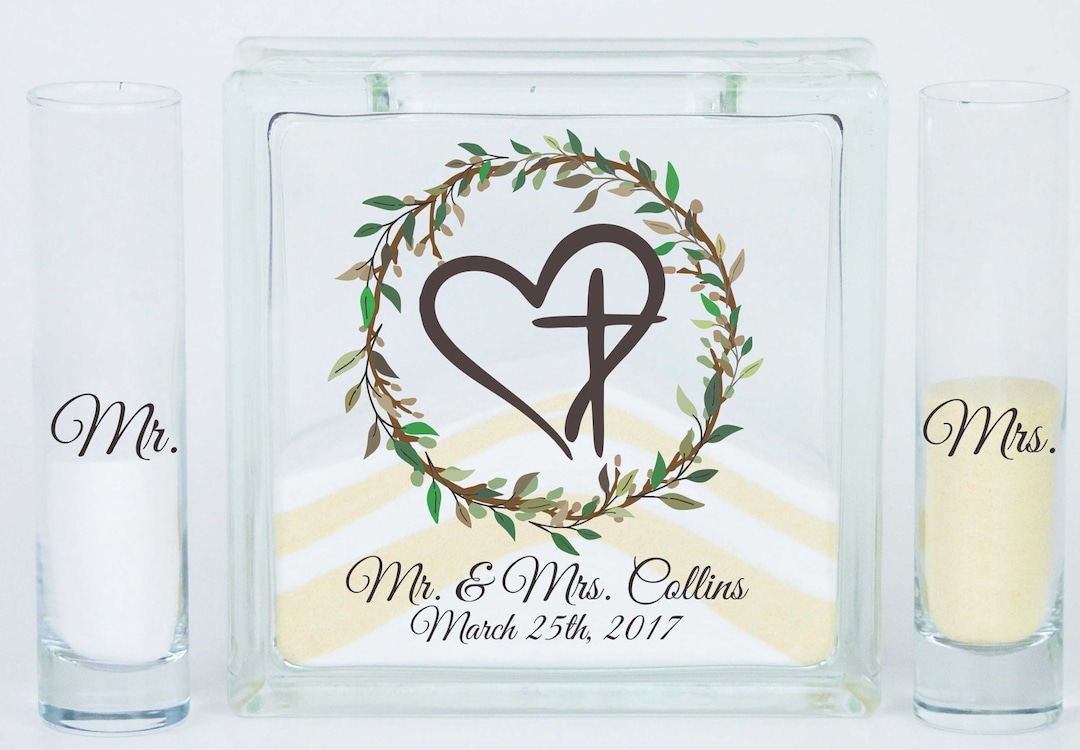 Unity Sand Ceremony Kit, Sand Ceremony Vase, Unity Candle Set ...