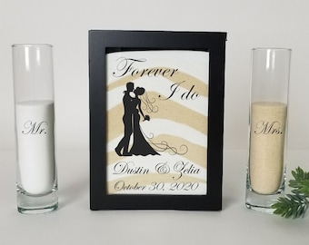 Personalized Wedding Sand Ceremony Shadow Box or Set, Unity Sand ...