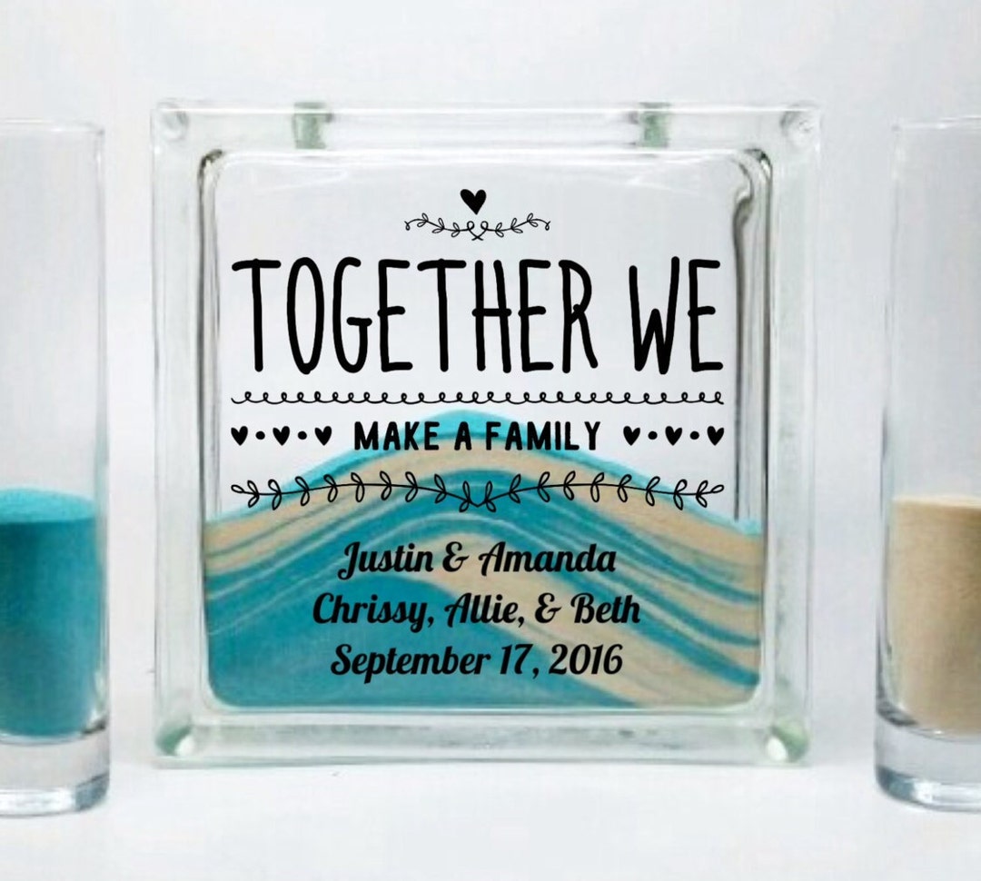 Blended Family Unity Sand Ceremony Set, Together We Make a Family ...