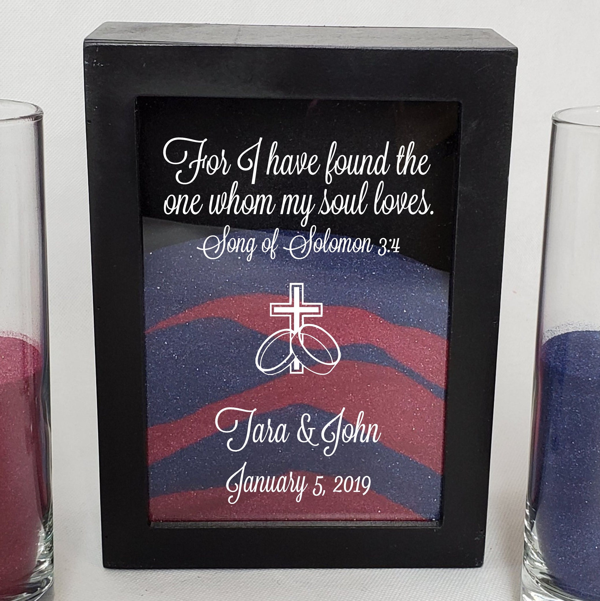 Unity Sand Set for Wedding Sand Ceremony Shadow Box Unity | Etsy