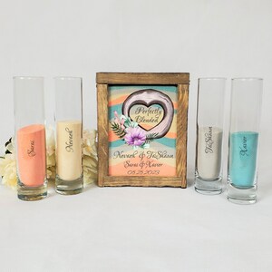 Blended Family Sand Set for Wedding, Rustic Shadow Box Unity Sand ...