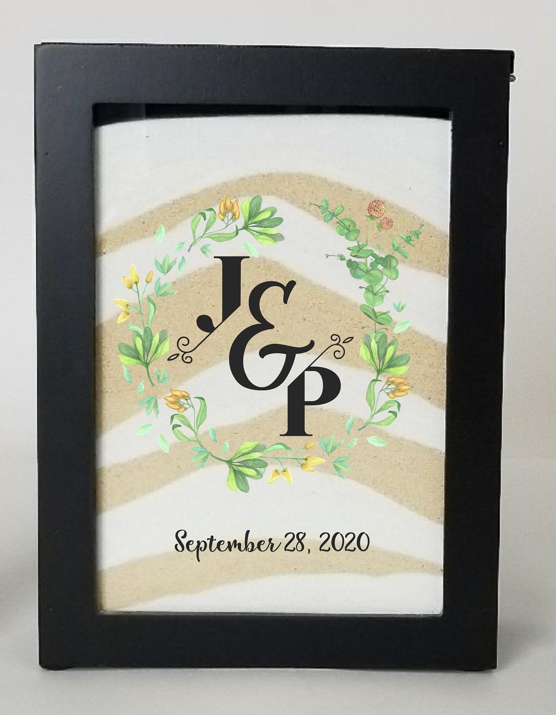 Personalized Wedding Sand Ceremony Shadow Box or Set Unity - Etsy