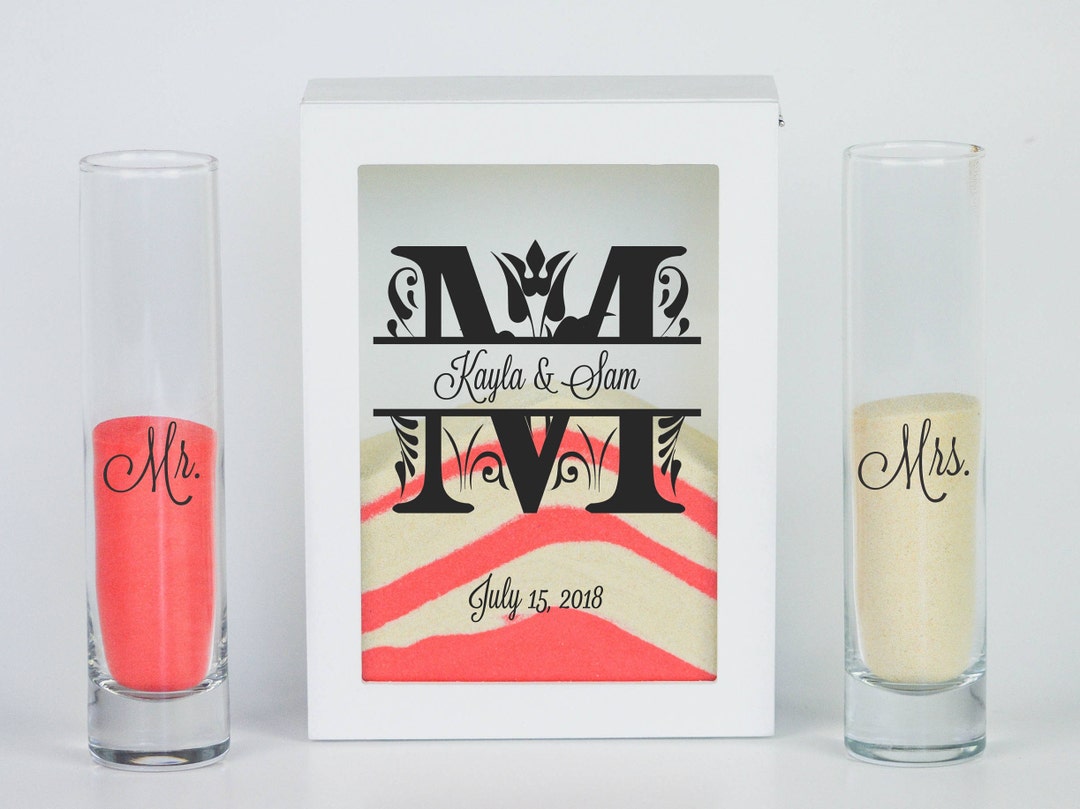 Sand Ceremony Set for Wedding, Shadow Box for Unity Sand Ceremony ...