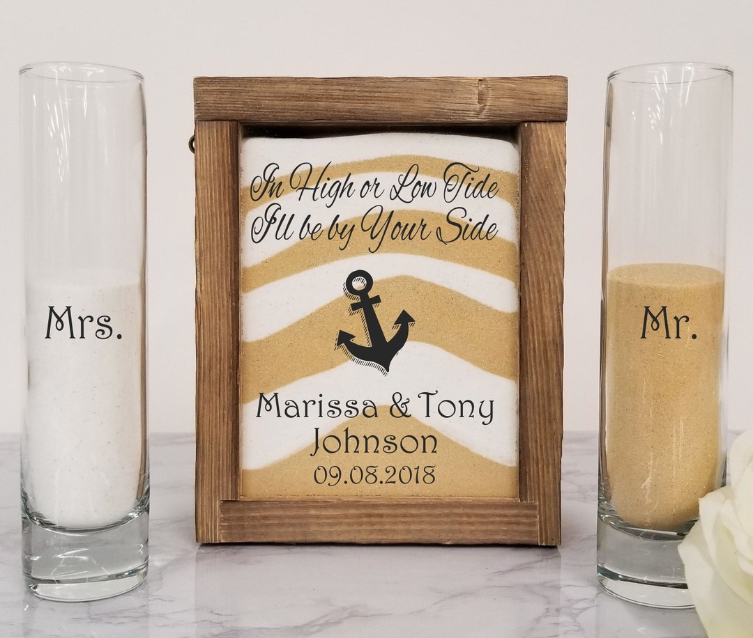 Rustic Unity Sand Ceremony Set Shadow Box Unity Candle - Etsy