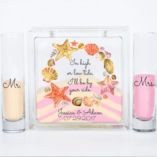 Nautical Unity Sand Ceremony Set Beach Wedding Theme in High - Etsy