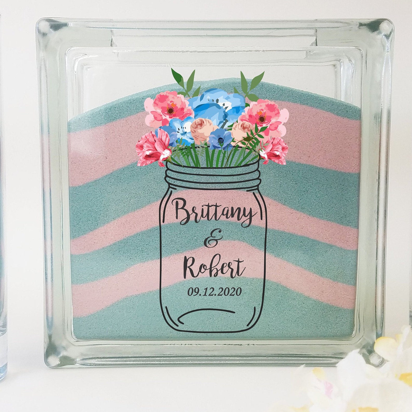 Sand Ceremony Set Unity Sand Vase Blended Wedding Wedding | Etsy