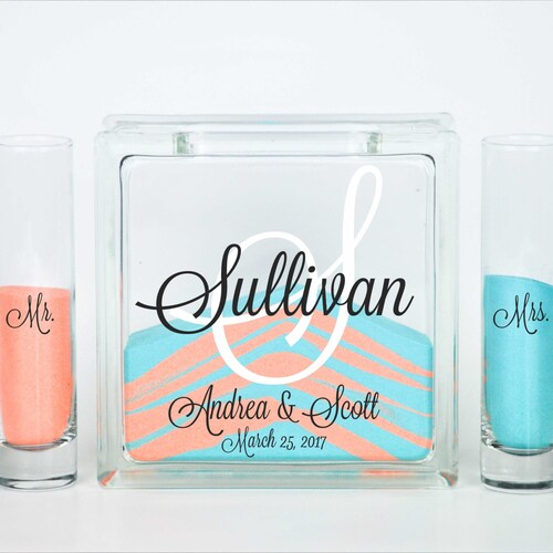 Unity Sand Ceremony Kit Unity Candle Alternative Sand Set - Etsy