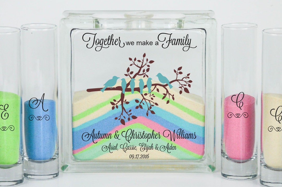 Blended Family Wedding Unity Sand Ceremony Set, Bird Theme, Unity ...