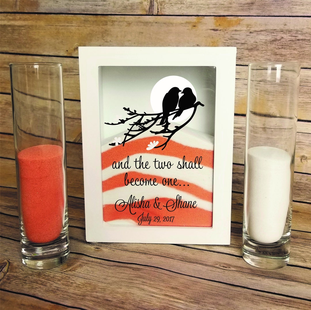 Sand Ceremony Set, Unity Sand Ceremony Set Shadow Box, Unity Candle ...