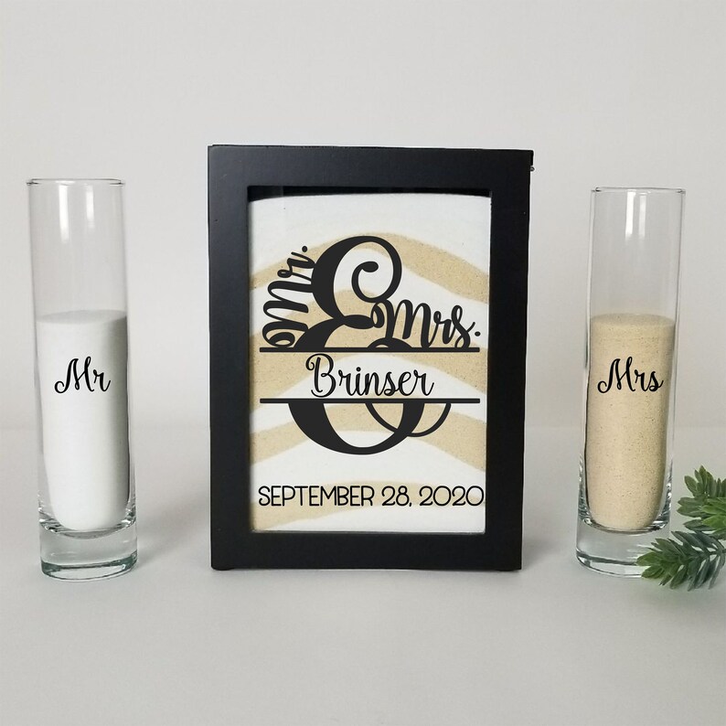 Personalized Wedding Sand Ceremony Shadow Box or Set Unity - Etsy