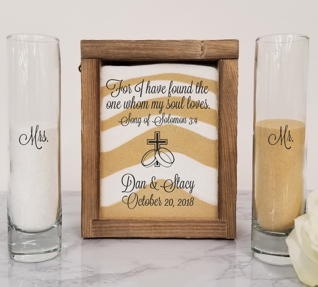 Rustic Unity Sand Ceremony Set Shadow Box Unity Candle - Etsy
