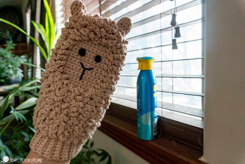 Llama Dusting Mitt CROCHET PATTERN - Etsy
