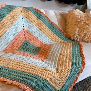 Pique-a-boo Baby Blanket ***CROCHET PATTERN*** - Etsy