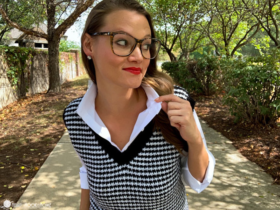 Houndstooth Vest *** CROCHET PATTERN *** - Etsy