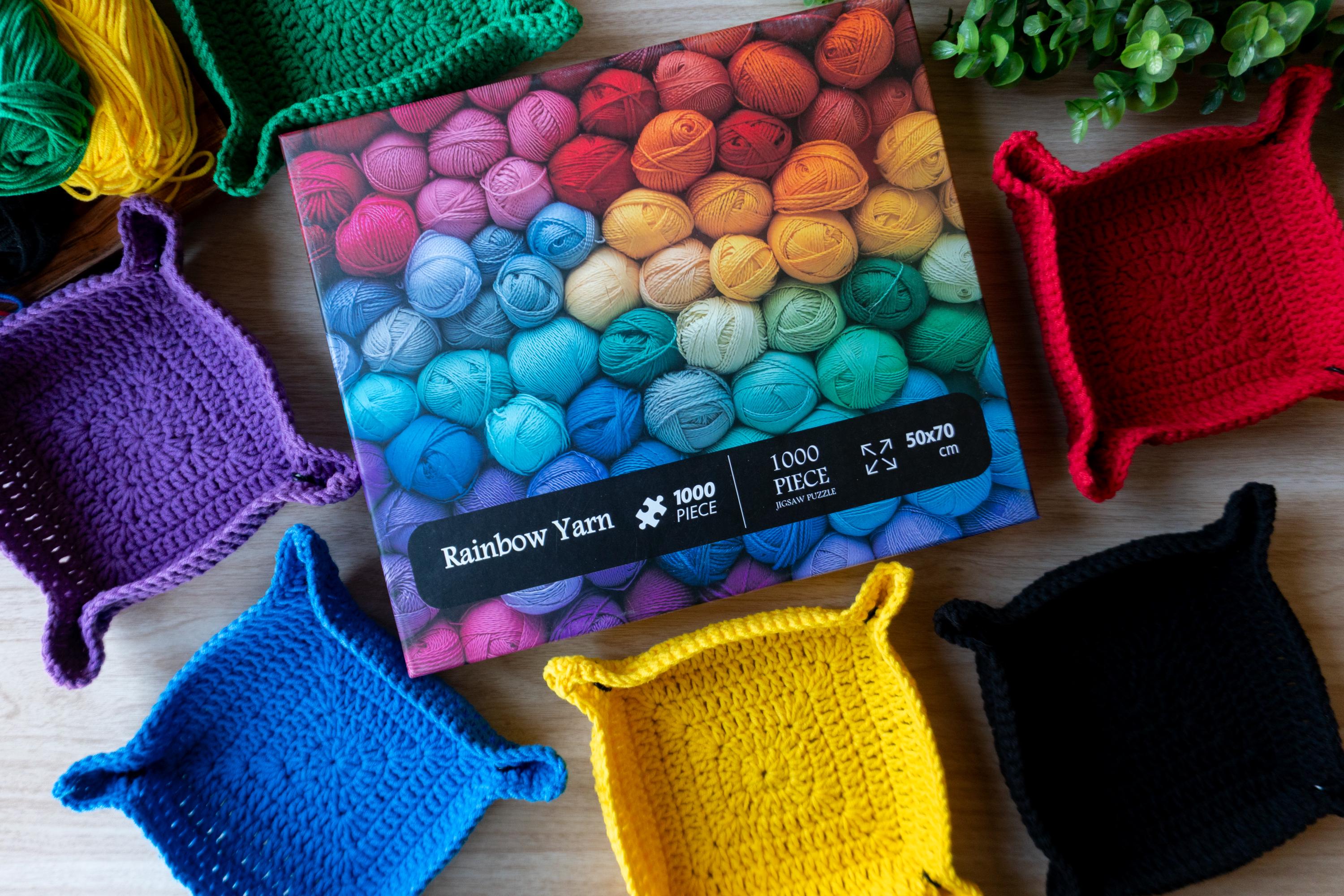 Puzzle Piece Sorter Bowls Crochet Pattern - Etsy