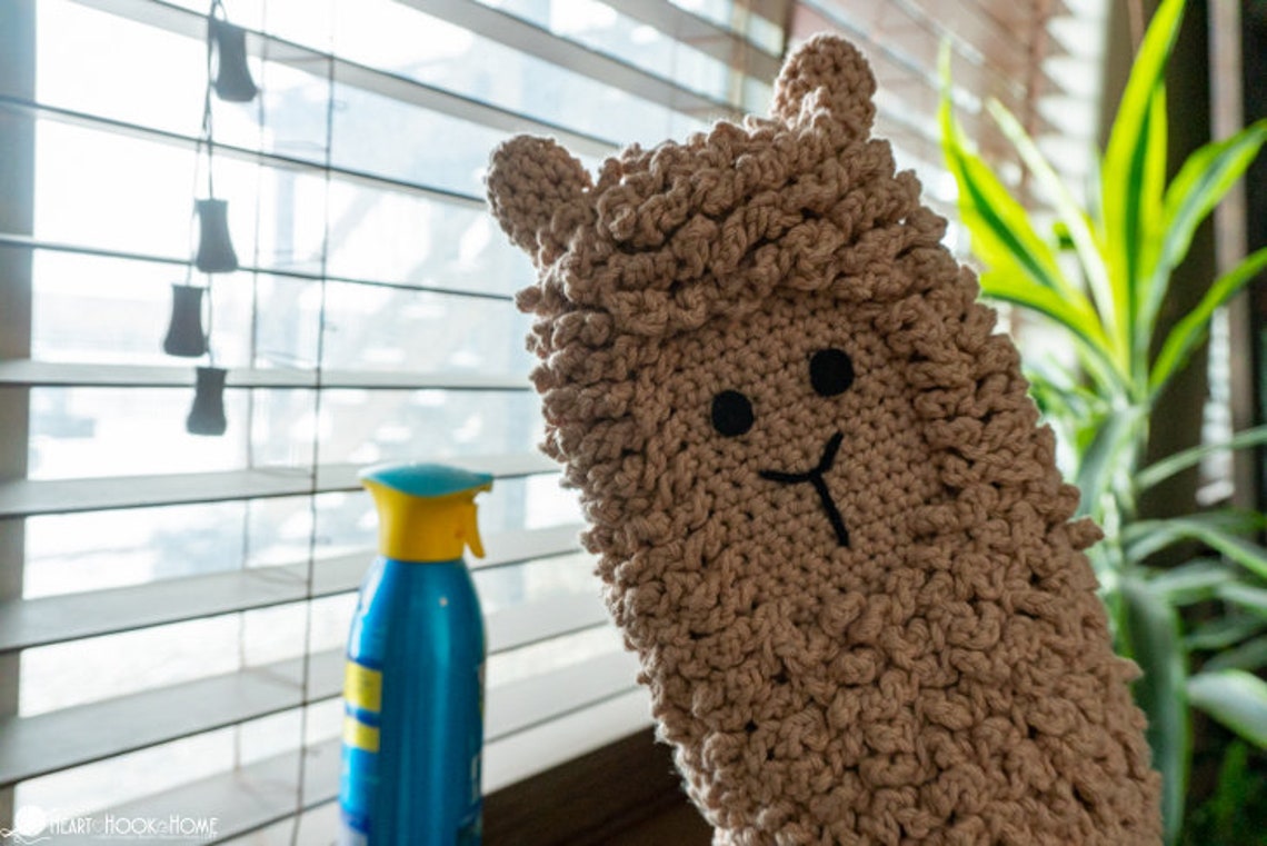 Llama Dusting Mitt CROCHET PATTERN - Etsy