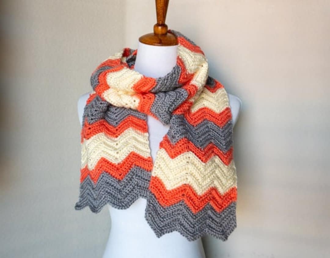 Simple Chevron Scarf *** CROCHET PATTERN *** - Etsy