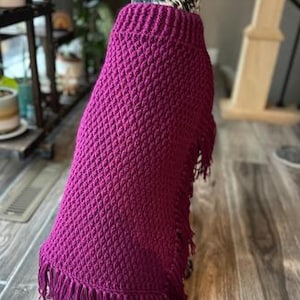 Easy Crochet Dog Poncho Pattern: XXS-2XL (PDF Pattern) - Etsy