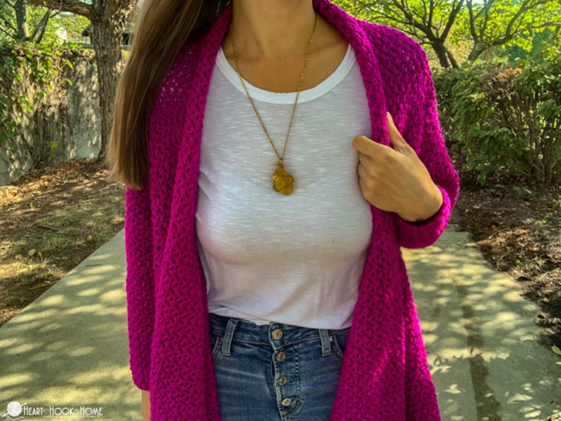 The Elizabeth Cardigan CROCHET PATTERN - Etsy