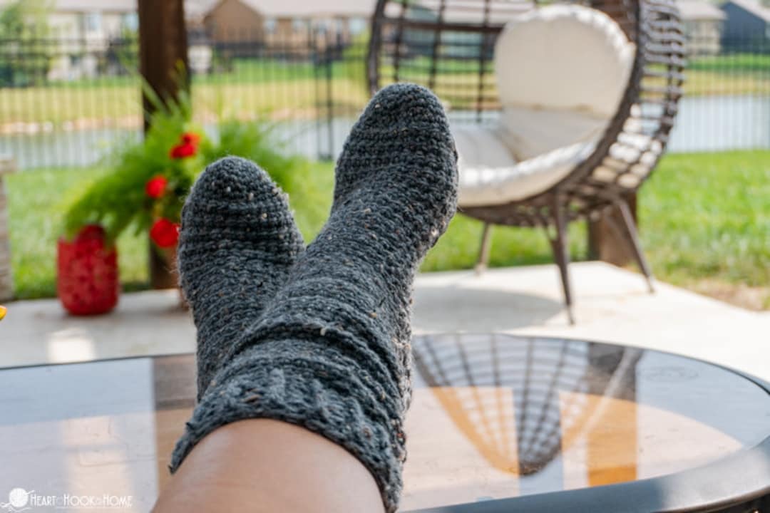 Toe-tally Easy Socks ***CROCHET PATTERN *** - Etsy