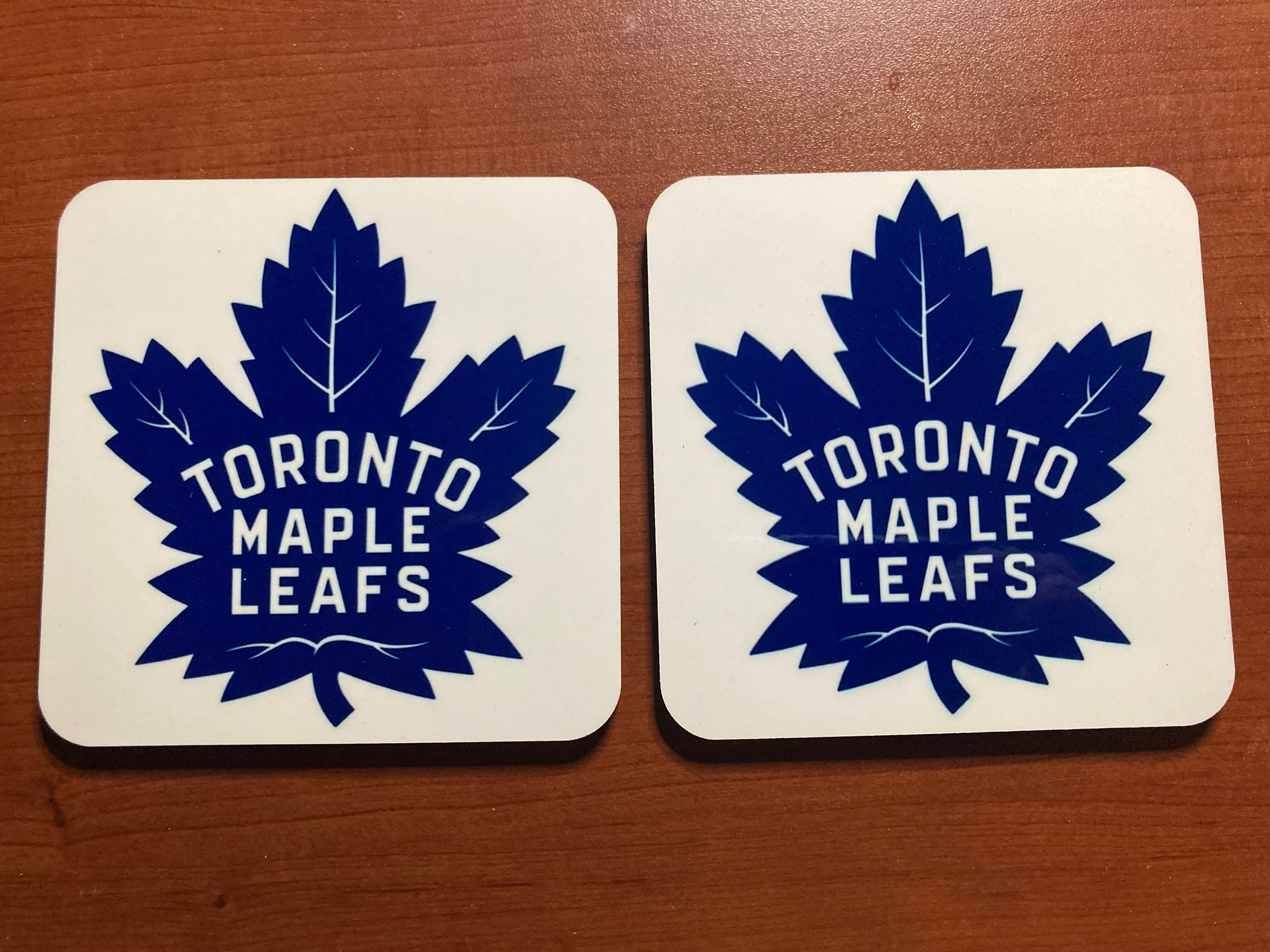 Toronto Maple Leafs Coasters, Set of 2, *** With Border or Without ...