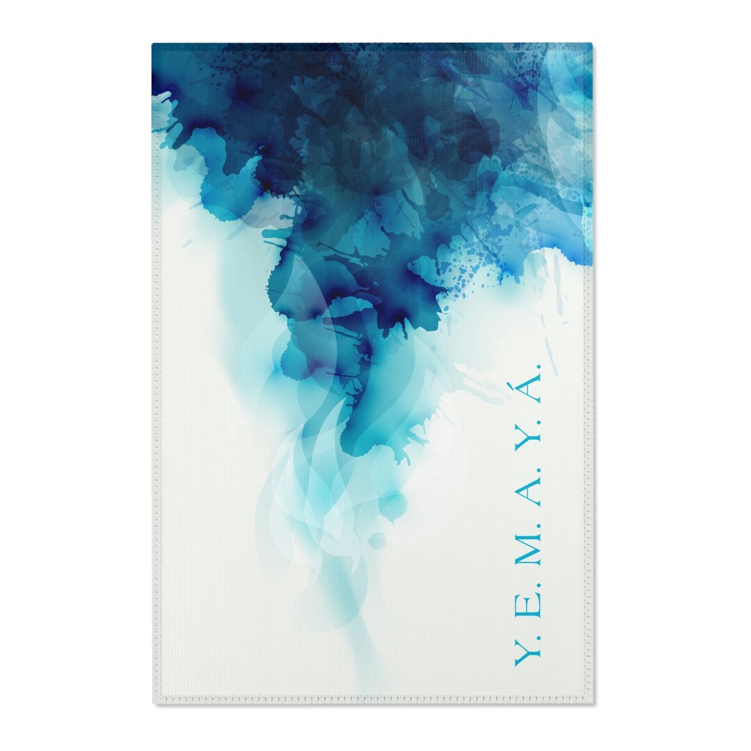 Yemayá's Seven Shades of Blue Decor Rug/indoor Rug/accent Rug/area Rug ...