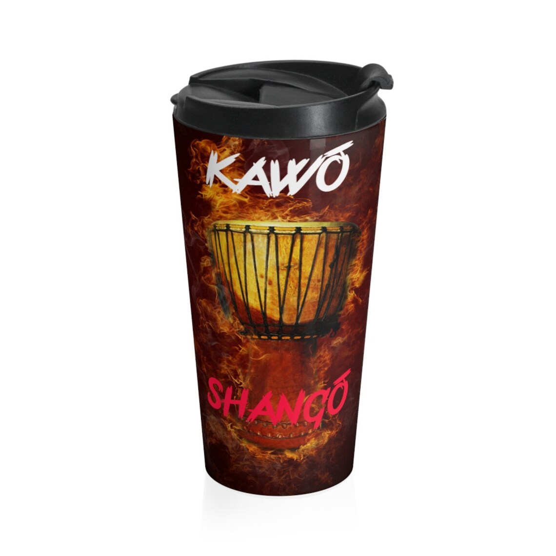 Shango's Drum on Fire Stainless Travel Mug - Etsy