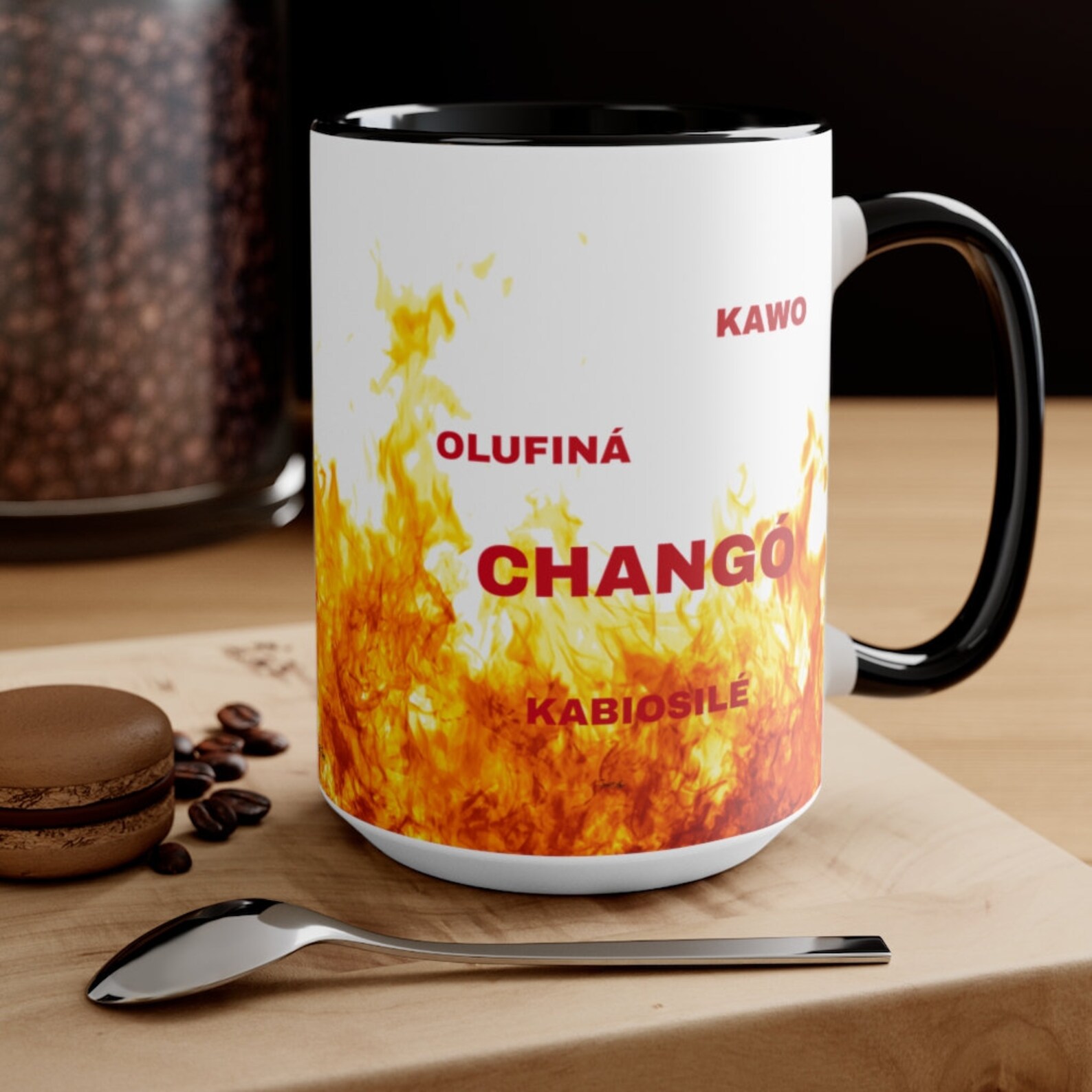 CHANGÓ Blaze Accent Mug - Etsy