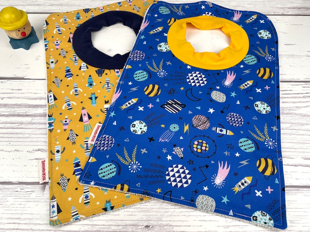 Rocket Pullover Bibs - Large Over the Head Bibs - Toddler Bibs - No ...