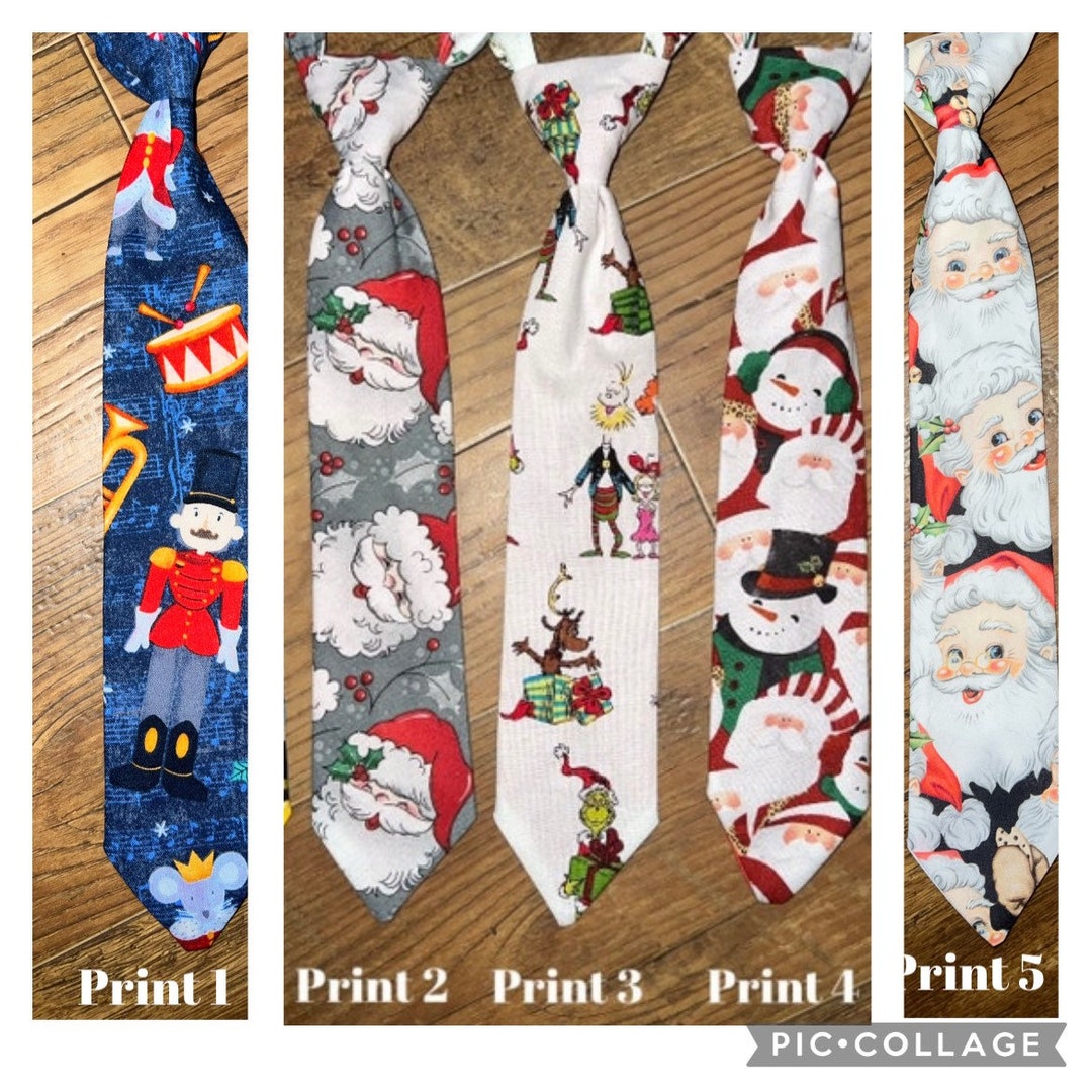 Christmas Tie, Necktie, Santa Tie, Santa Claus Tie, Nutcracker Tie ...