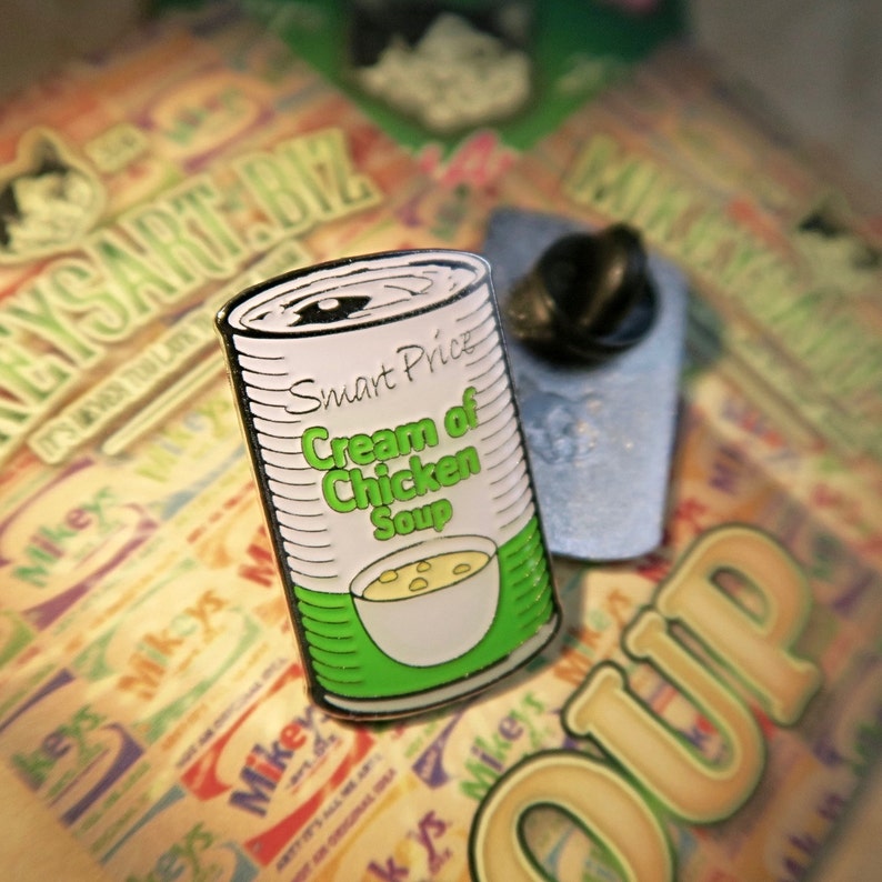 SOUP Can Pin Andy Warhol Banksy Pop Art Street Art Lapel Pin - Etsy