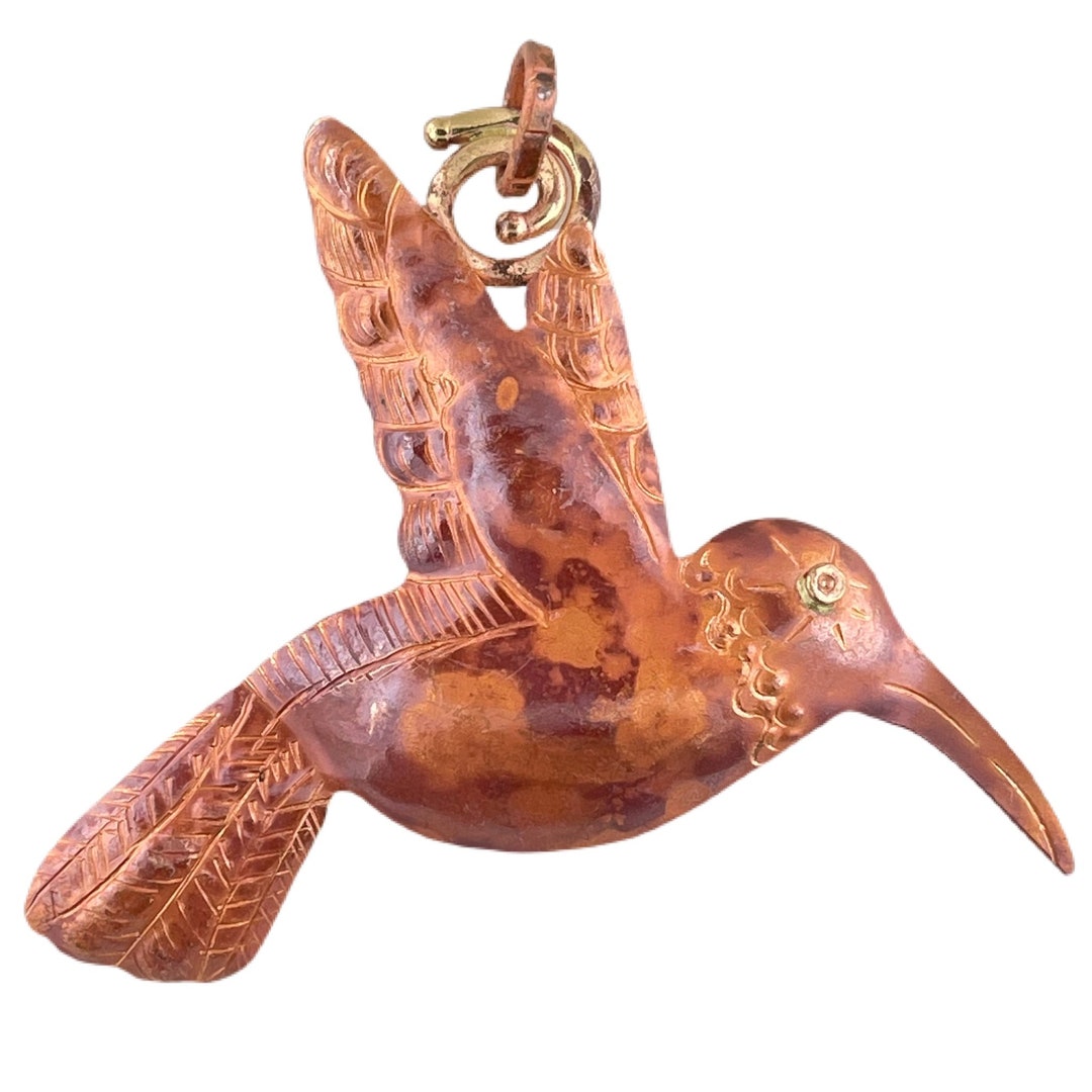 Patricia Healey, Handmade Copper/brass/mixed Metal, Hummingbird Pendant ...