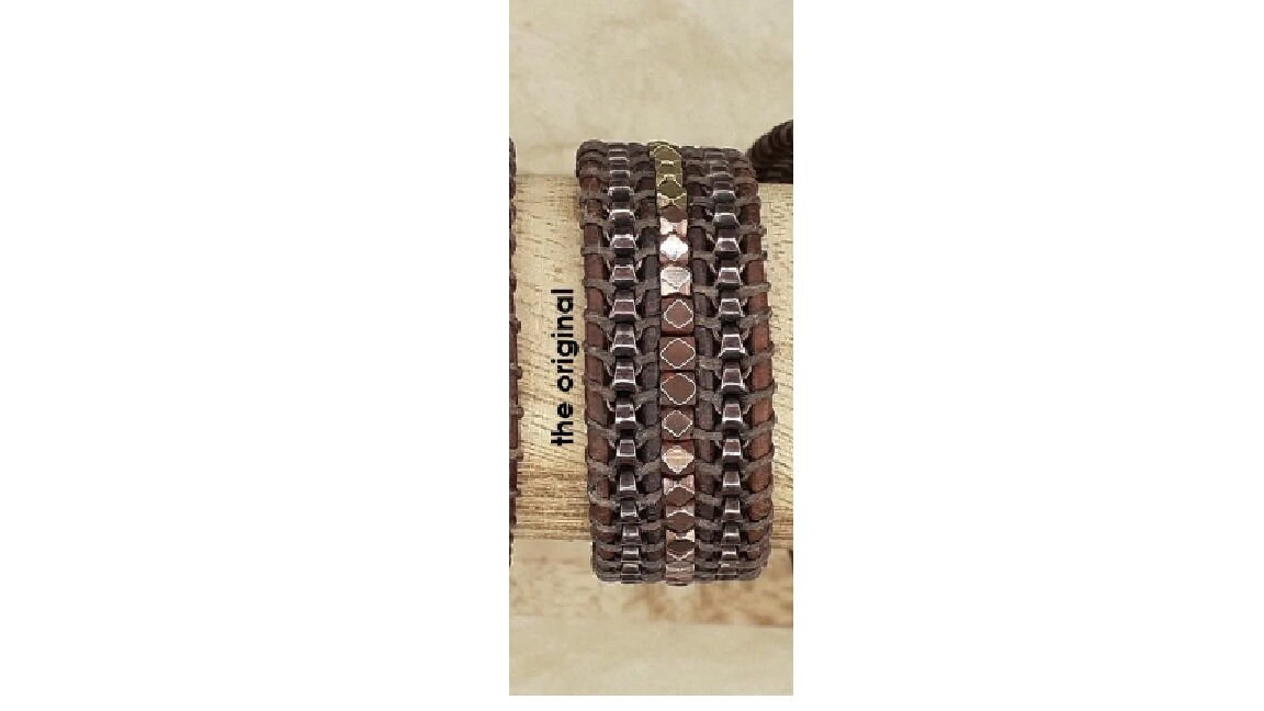 Diakonos Designs Bracelet Kit "zoni" Linen-leather-chain - Etsy